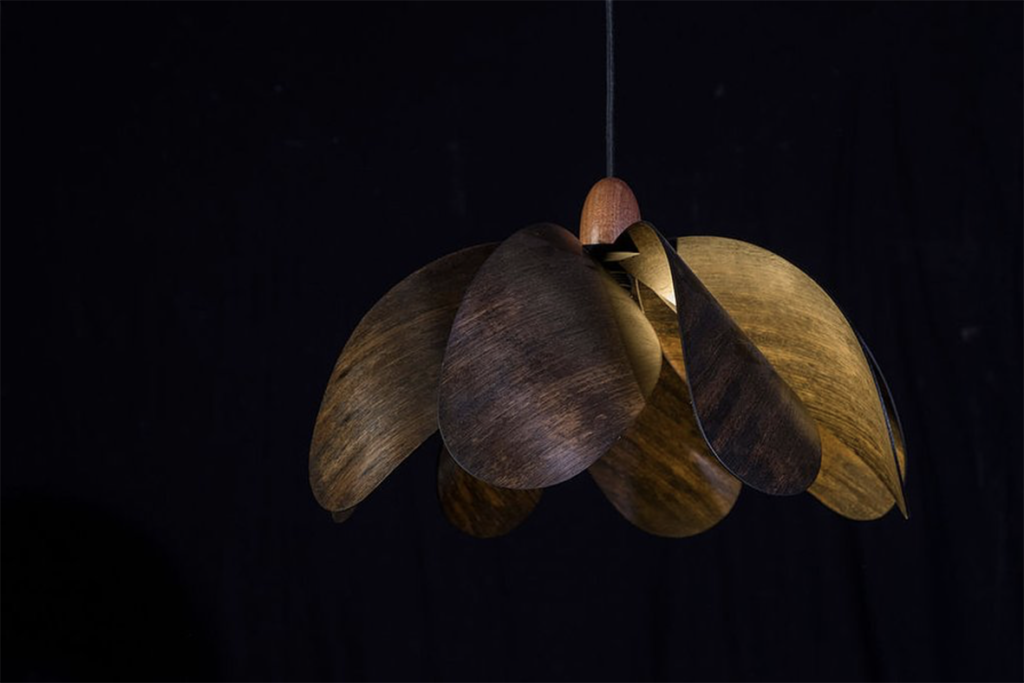 Propeller Pendant Light – Ebonised Eucalypt – Workshopped