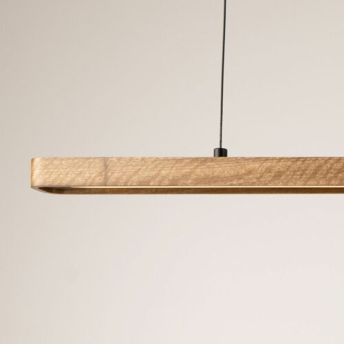 Hollow Linear Timber Pendant – Workshopped