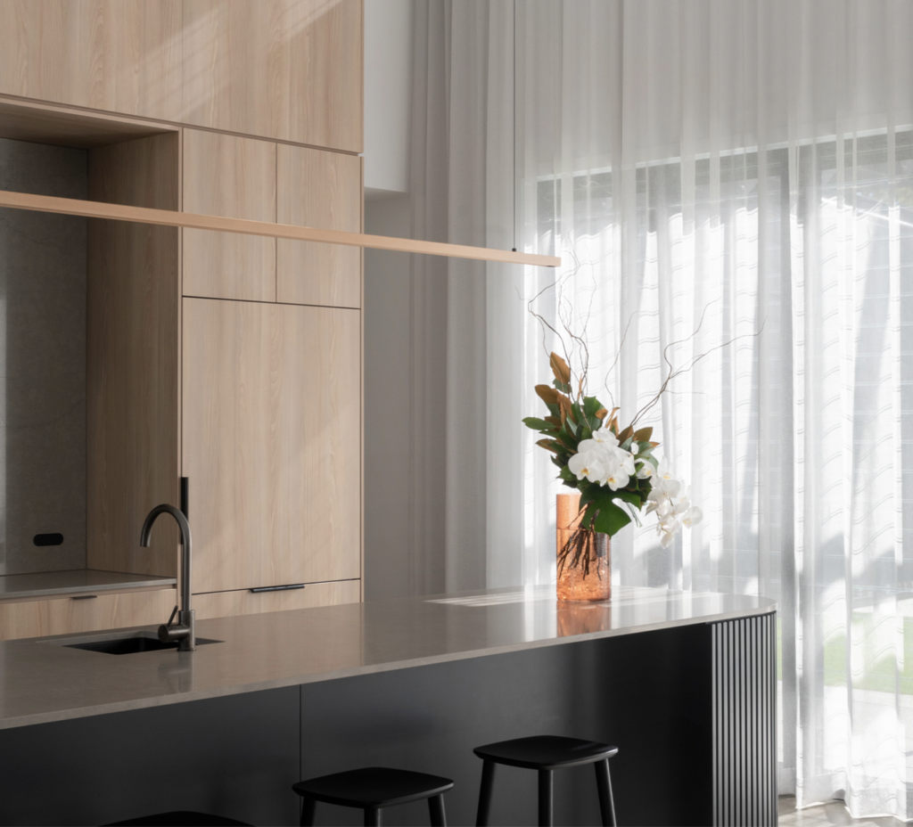 Hollow Linear Timber Pendant – Workshopped