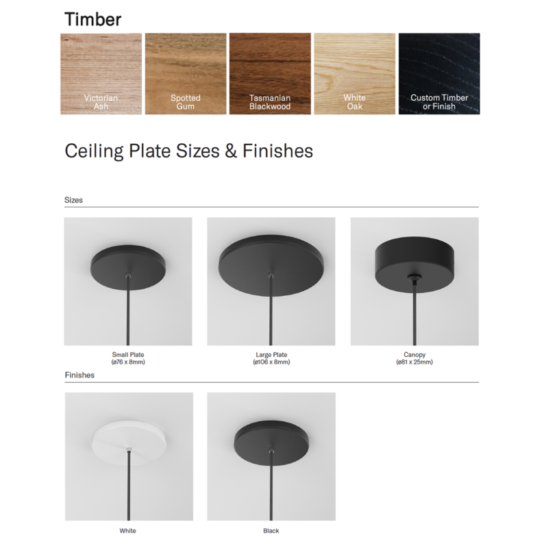 Hollow Linear Timber Pendant – Workshopped