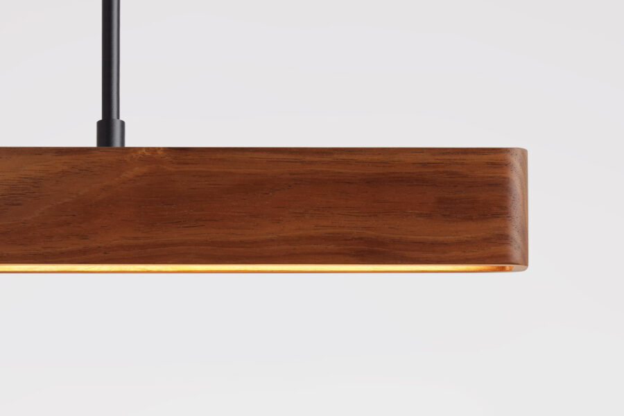 Umber Linear Timber Pendant – Workshopped
